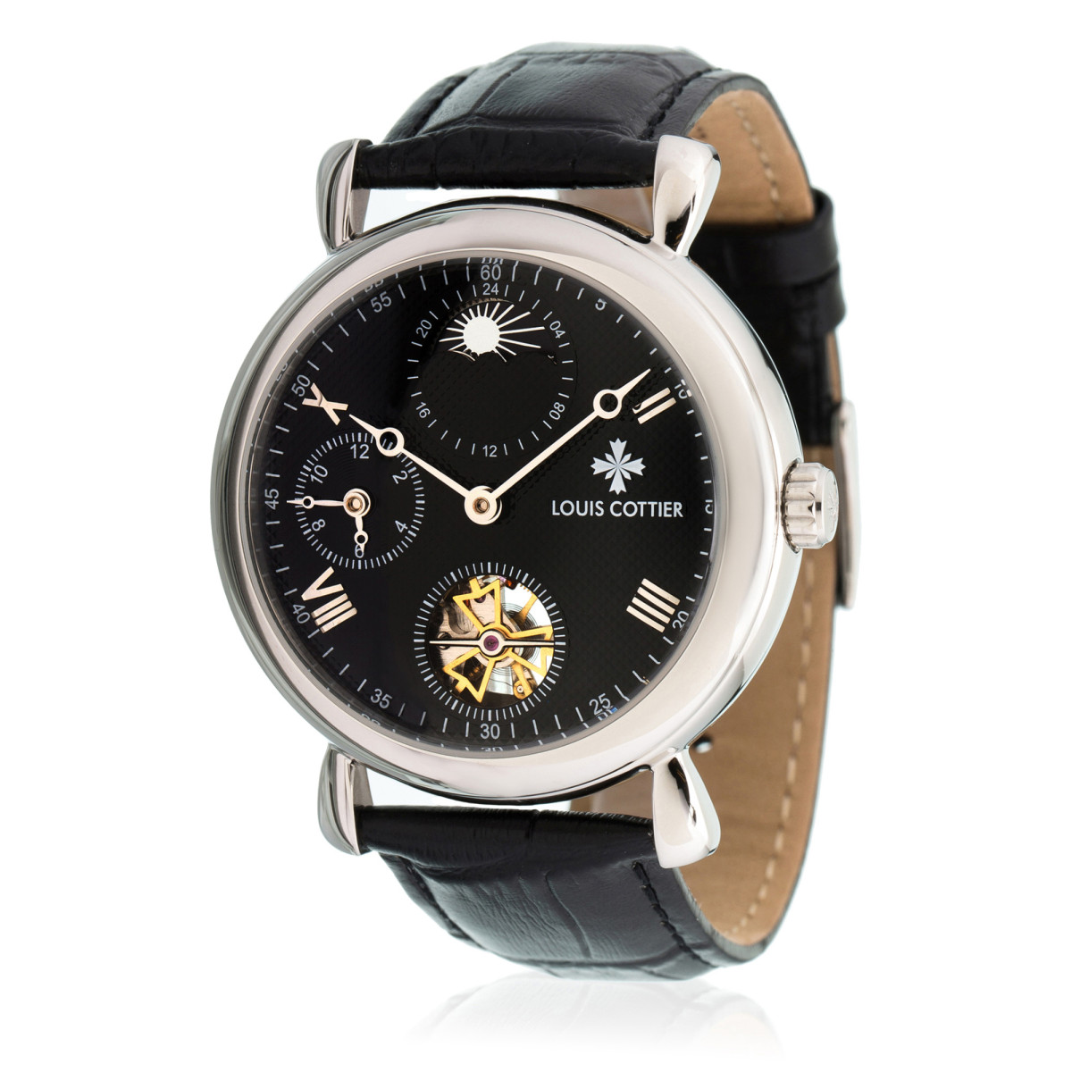 Montre Louis Cottier TRAVELLING Automatic HS3680C1BC1 | Mes-bijoux.fr