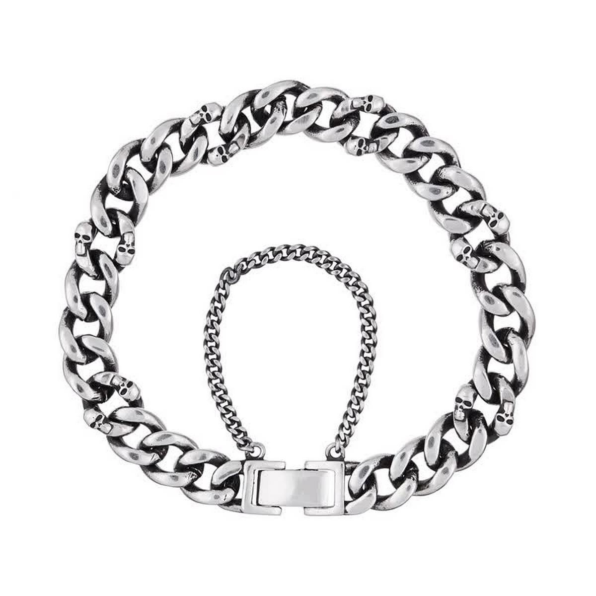 Bracelet homme en maille pour homme argent massif | Mes-bijoux.fr